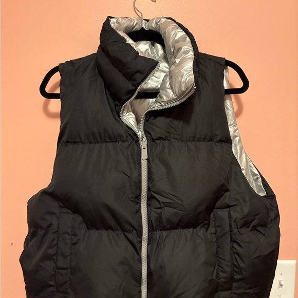 all in motion | Jackets & Coats | All In Motion Black And Silver Puffer ...